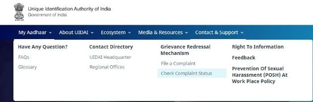 Aadhaar Complaints: How to Lodge Aadhaar Card Related Complaints via ...